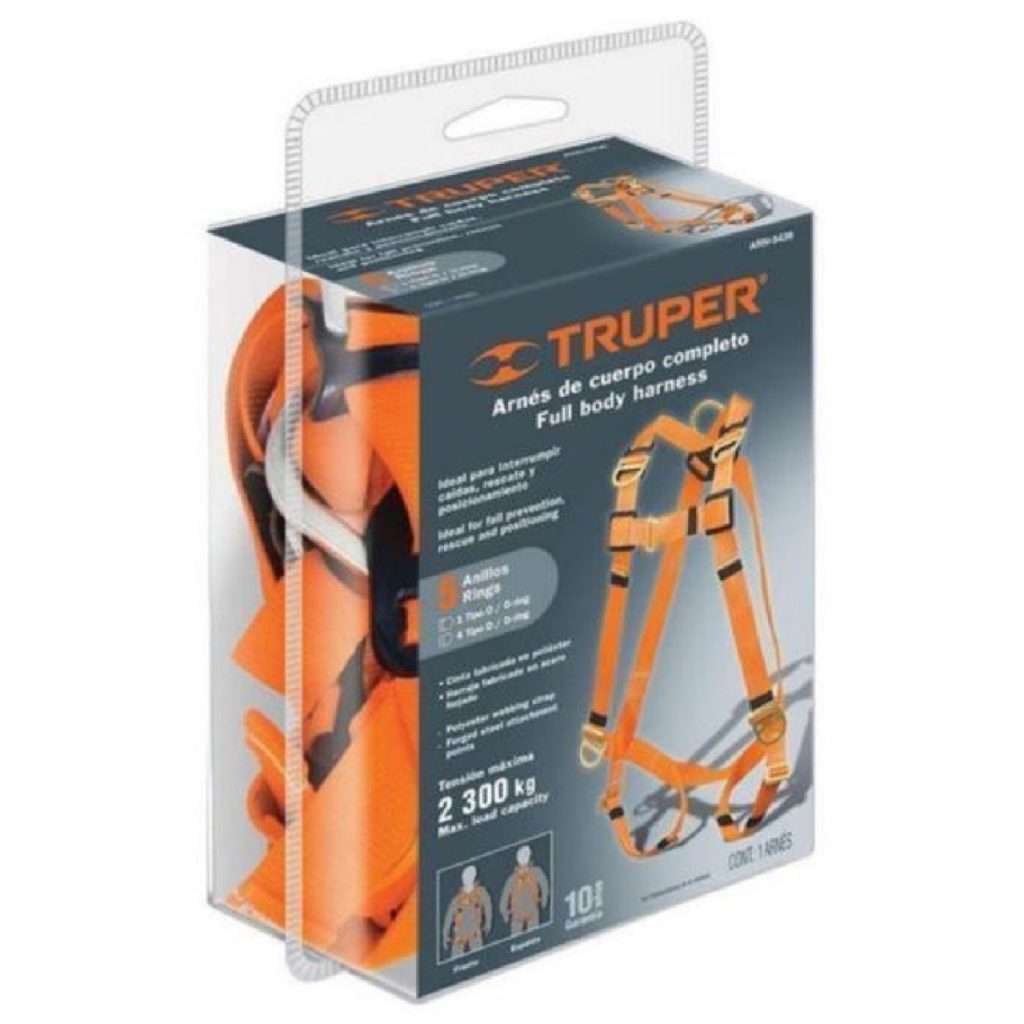 Arnés De Seguridad 5 Argollas Truper Cuerpo Completo - GreenForest ...