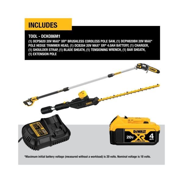 Sierra Eléctrica De Altura Dewalt DCKO86M1 - GreenForest Tienda Forestal